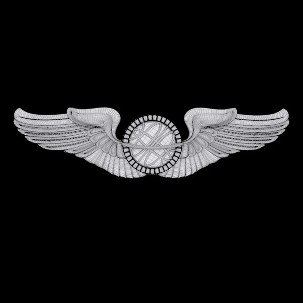 3d usaf navigator badge forces model