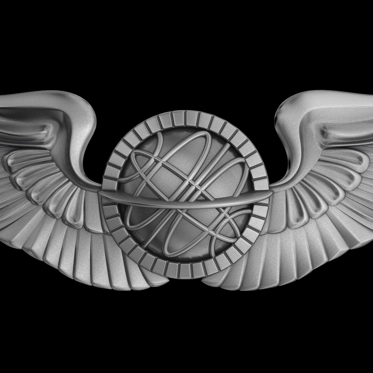 3d usaf navigator badge forces model