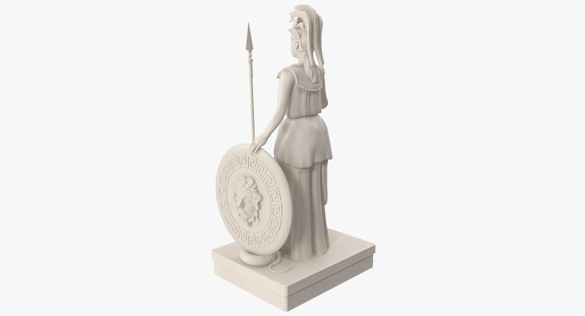 statue athena 3d obj