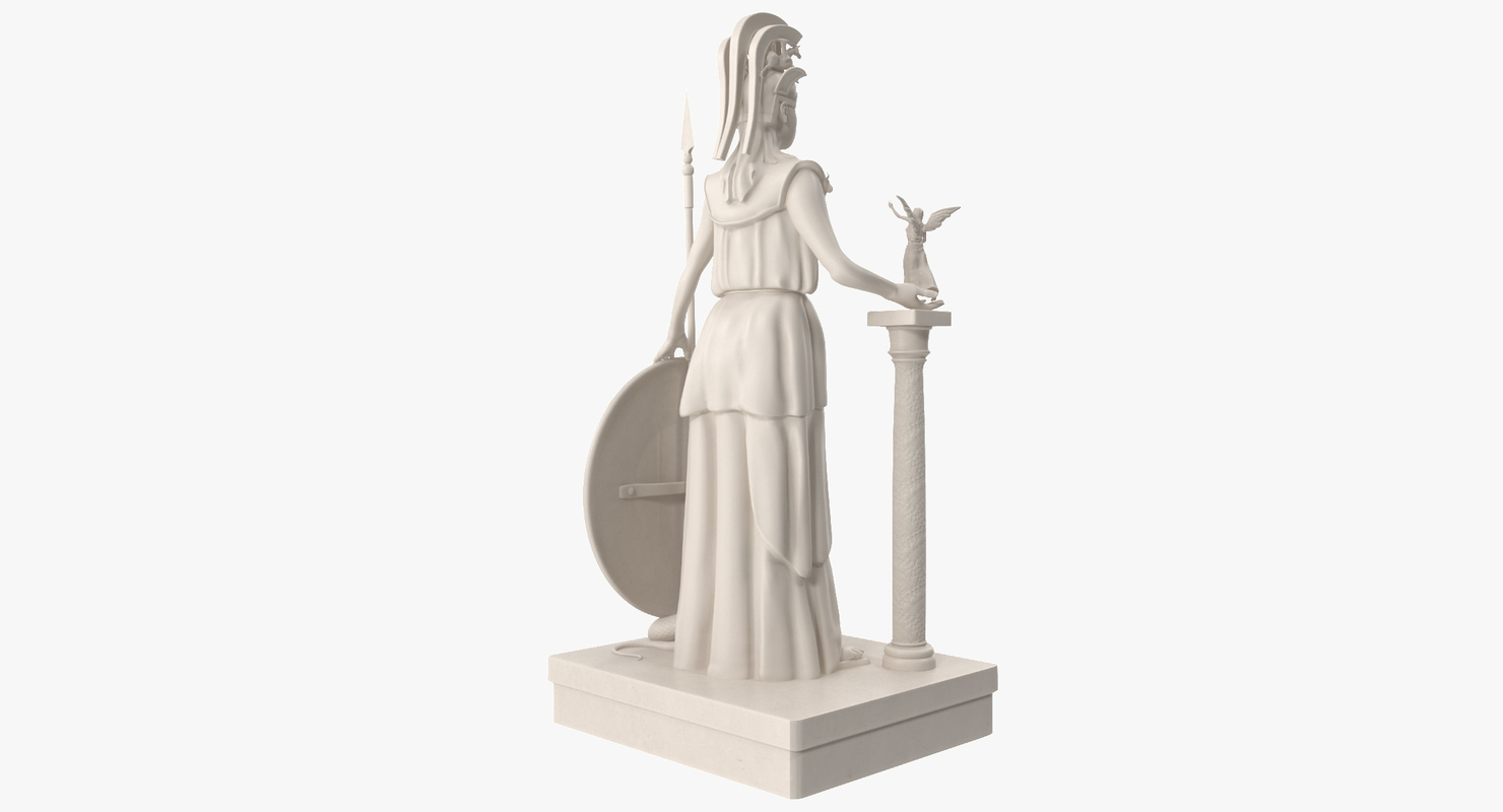 statue athena 3d obj