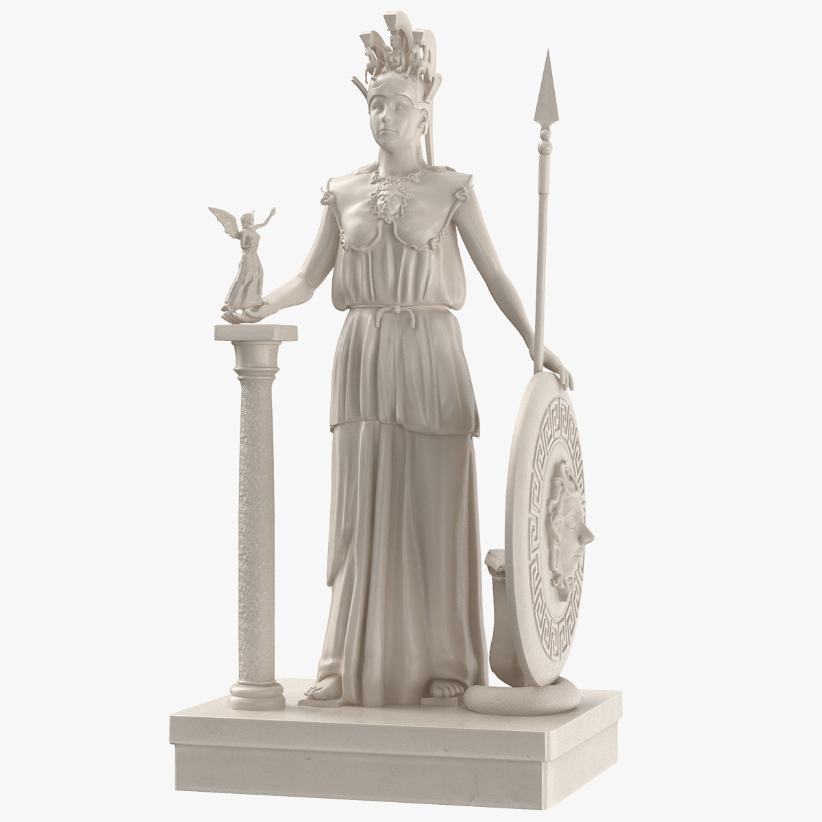 Estátua de atena Modelo 3D - TurboSquid 633213