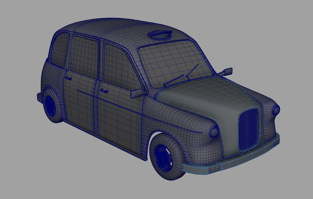 london cab 3d model