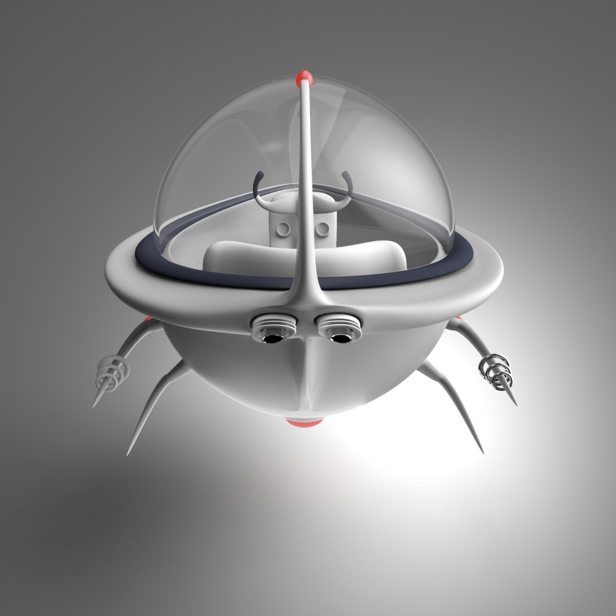 personal space ship 3d model
