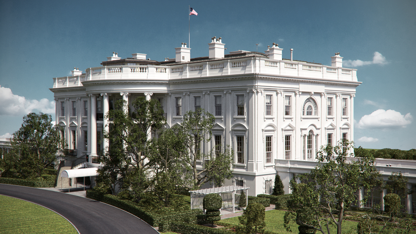 3d model washington white house
