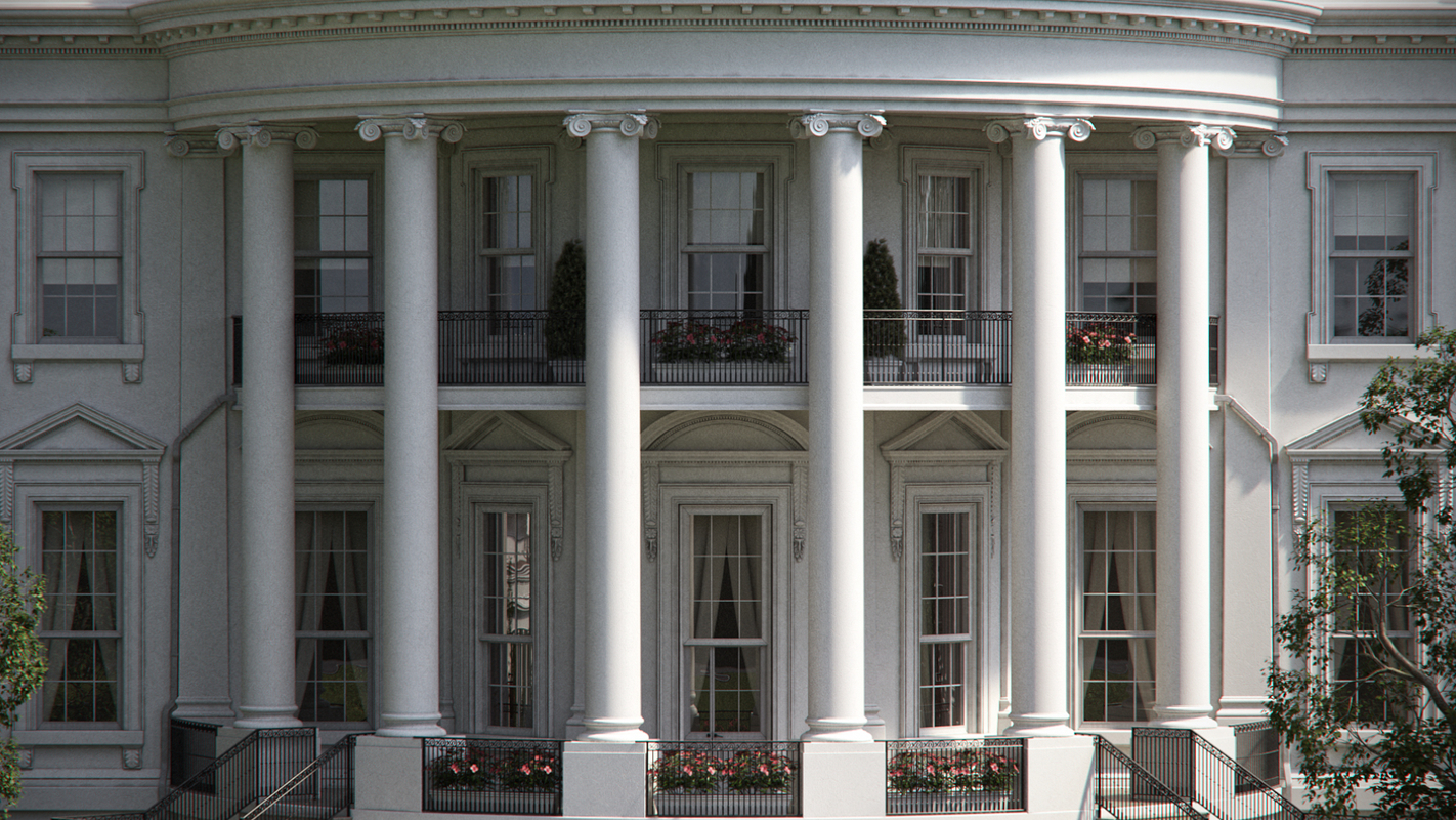 3d model washington white house