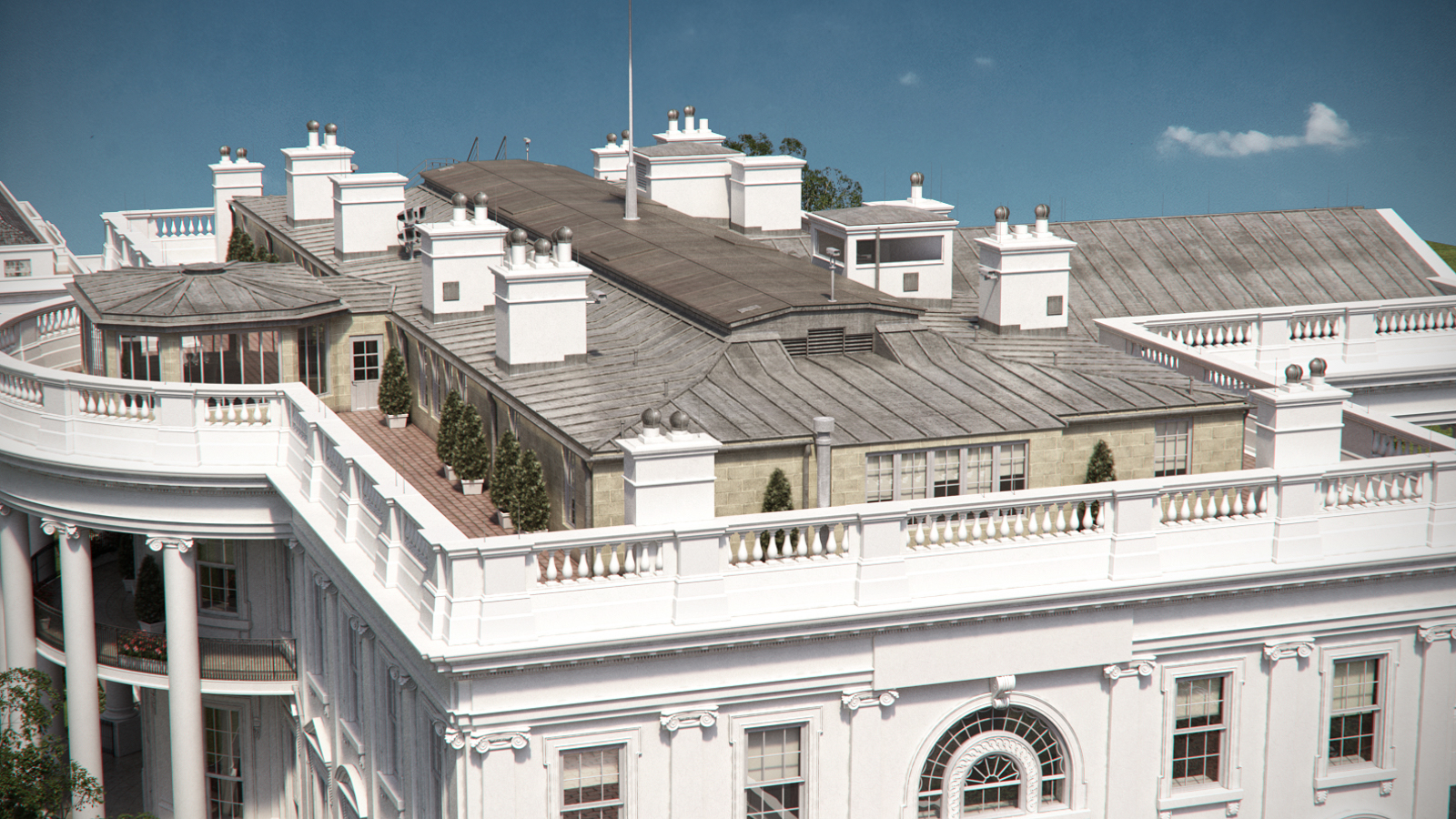 3d model washington white house