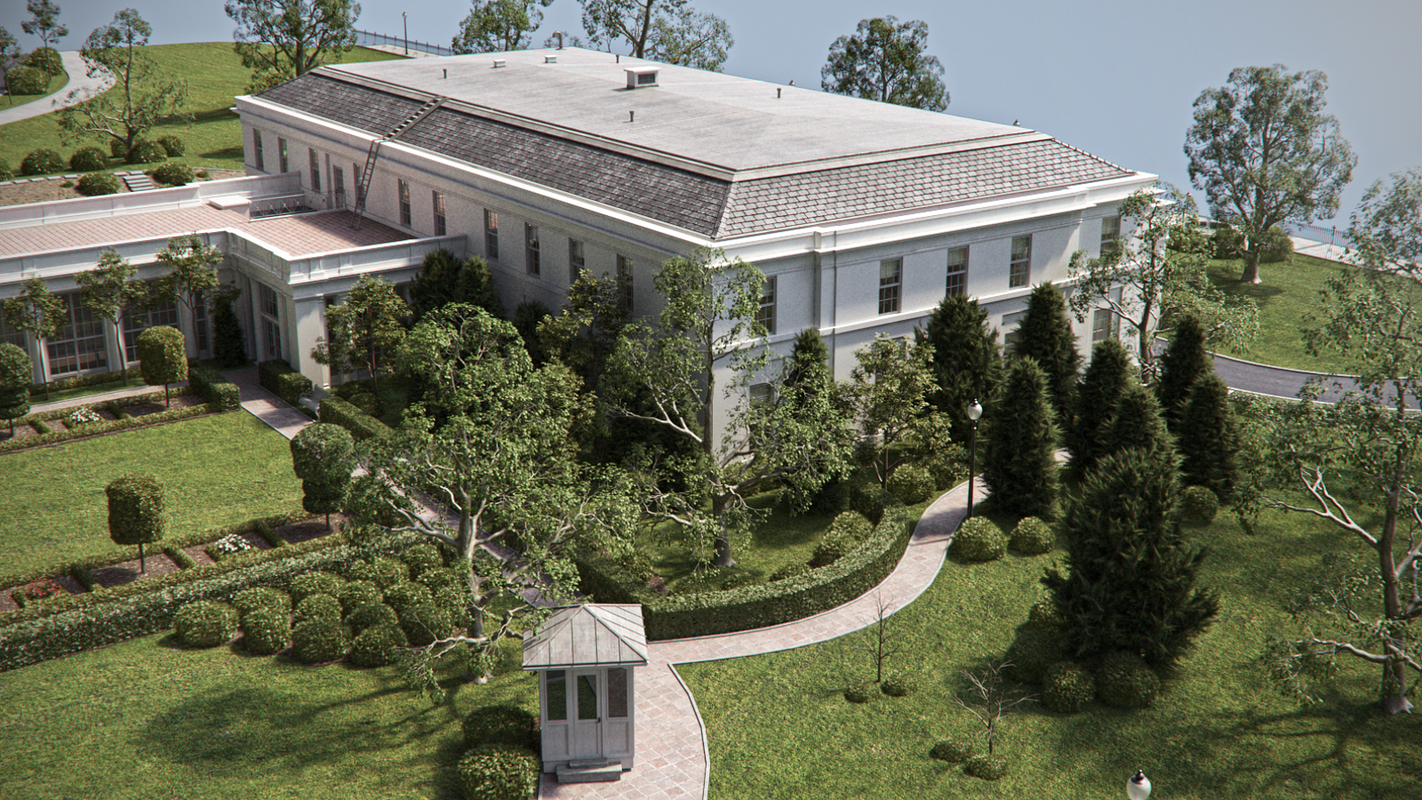 3d model washington white house