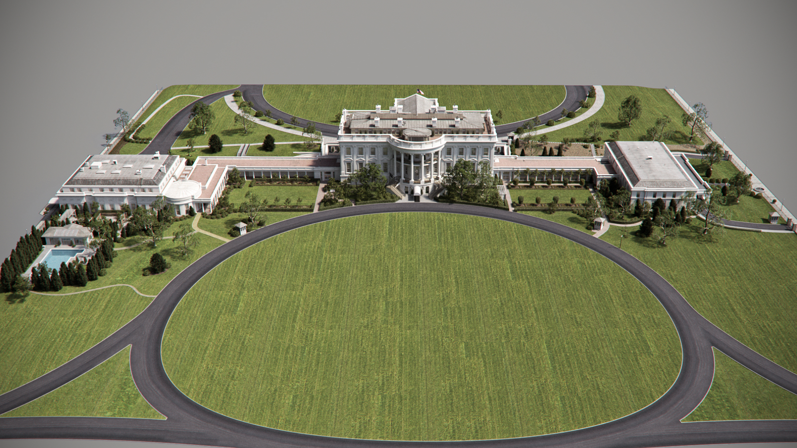 3d model washington white house