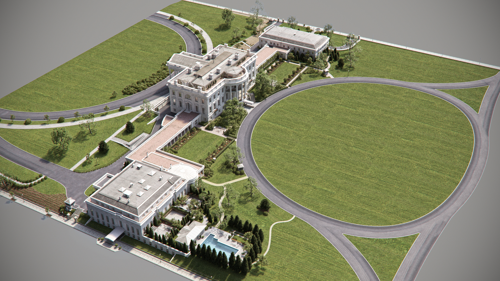 3d model washington white house