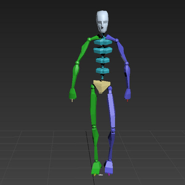 Motion Character Studio Biped penalty shoot football