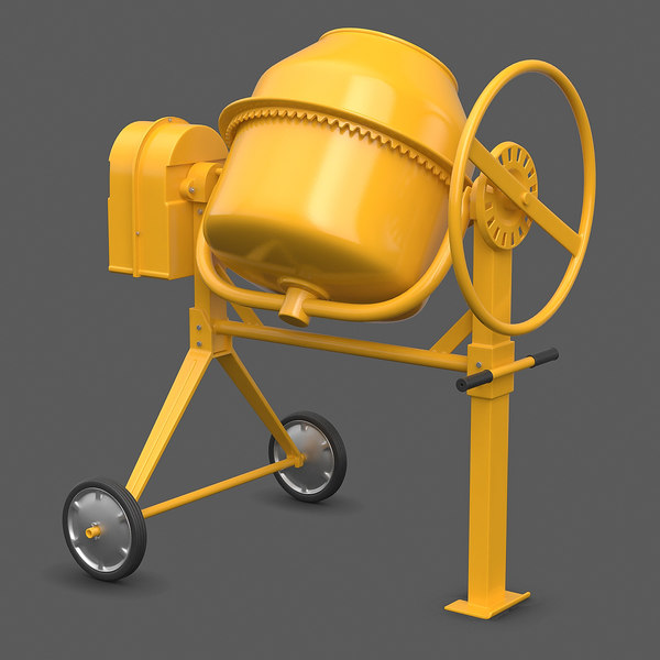 concrete mixer 3d model