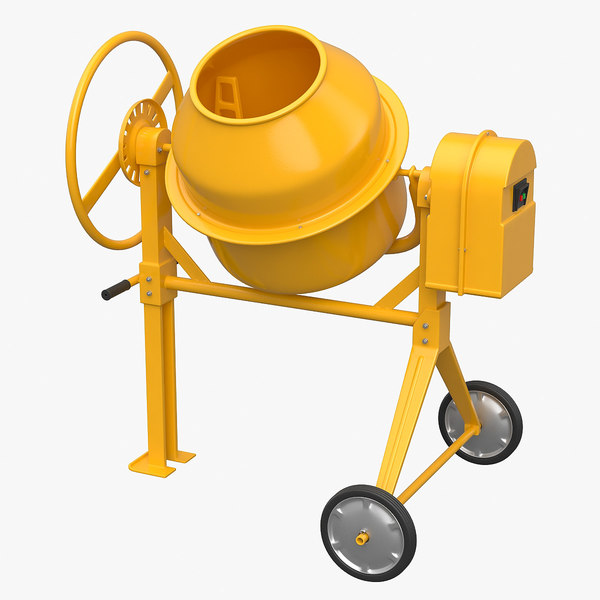concrete mixer 3d model