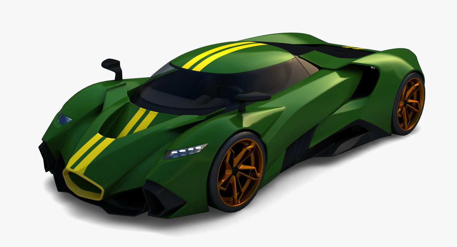 3D supercar concept - TurboSquid 1233952