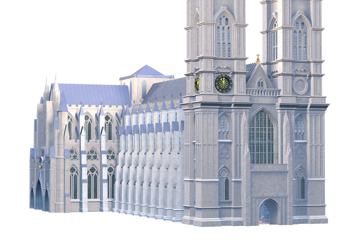 3d model of westminster abbey church