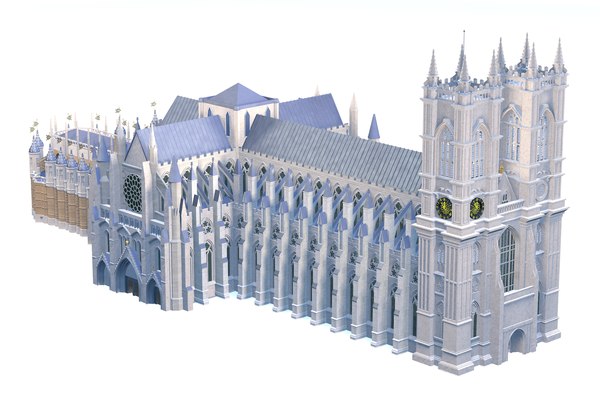 3d model of westminster abbey church