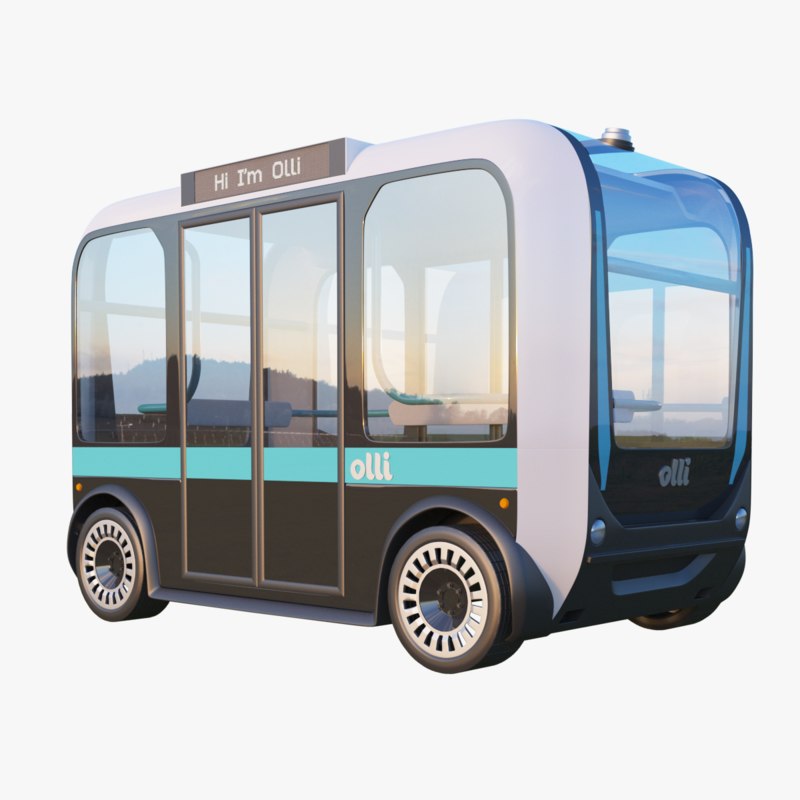 Olli bus driverless 3D model - TurboSquid 1198805