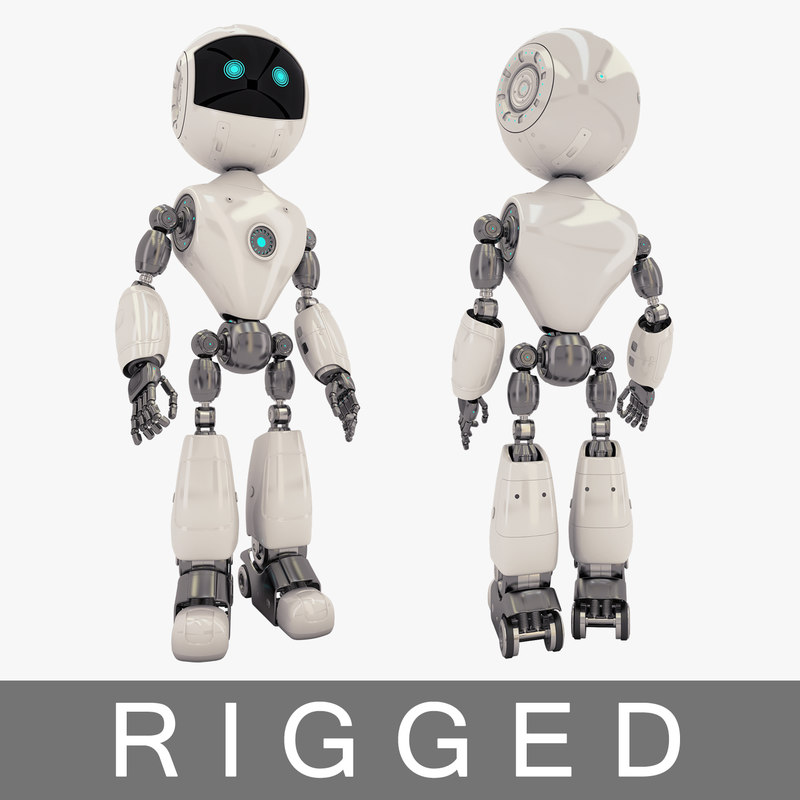 Robot clean rigged 3D model - TurboSquid 1229796