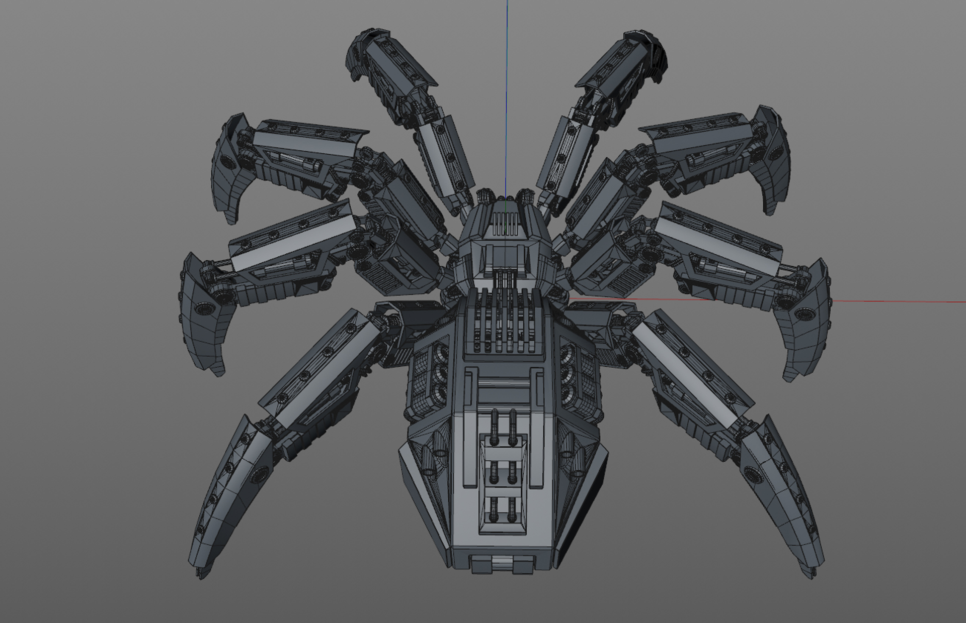 3d model robot spider