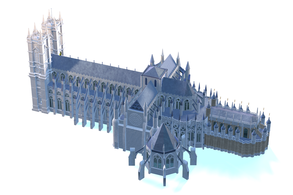 3d model of westminster abbey church
