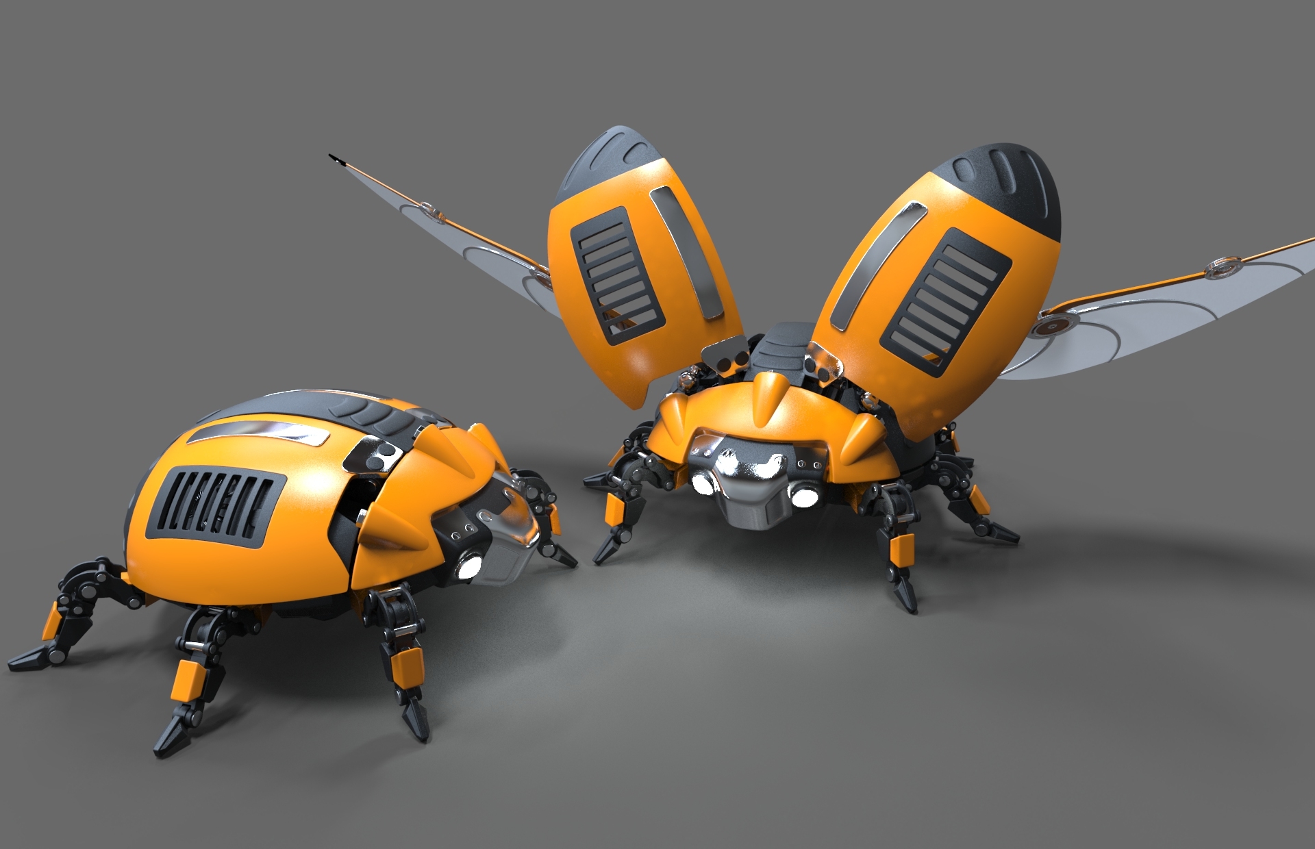 딱정벌레 무당 벌레 로봇 3D 모델 - TurboSquid 849784