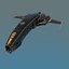 3D space ship dagger type model - TurboSquid 1214157