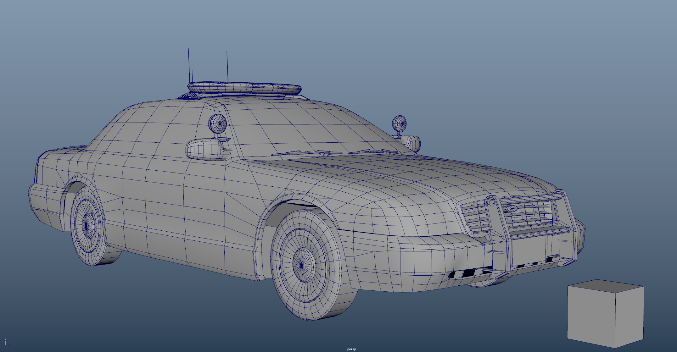 patrol car 3d model