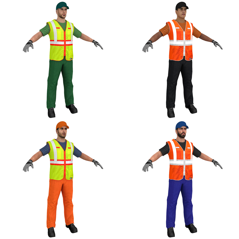 Pack worker model - TurboSquid 1305190