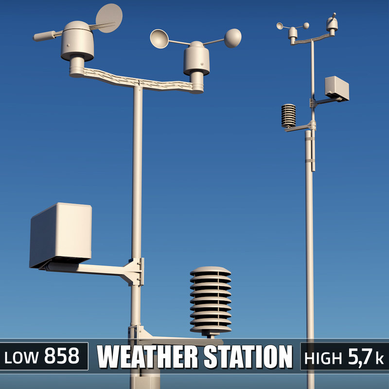 3d weather meteo station