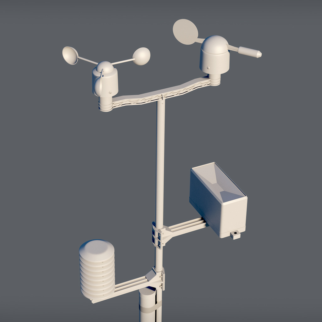 3d weather meteo station