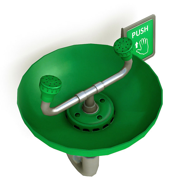 3d eye wash station model