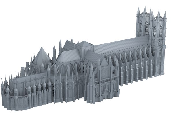 3d model of westminster abbey church