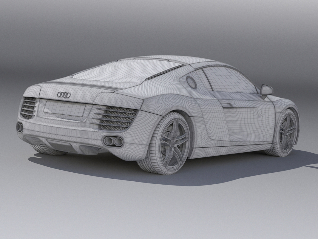 3d audi r8 model