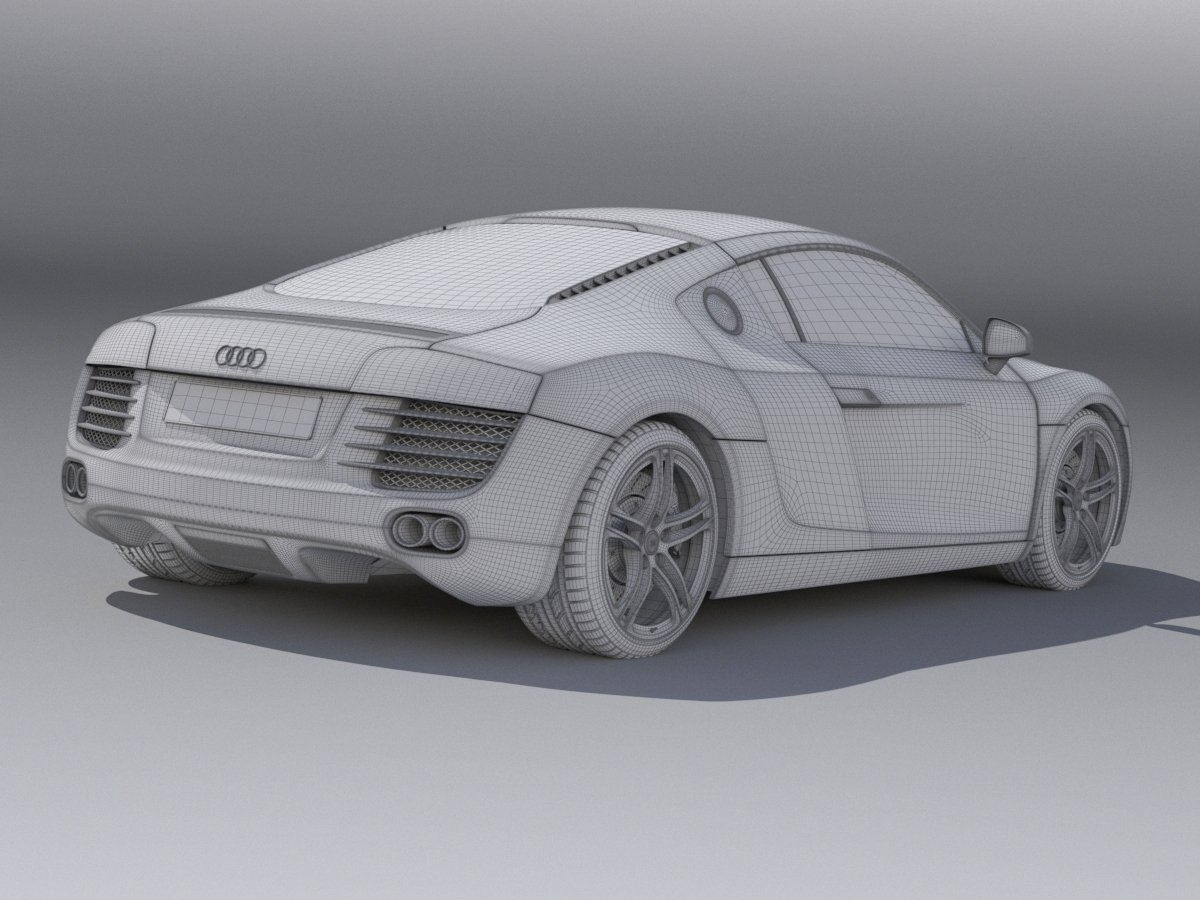 3d audi r8 model