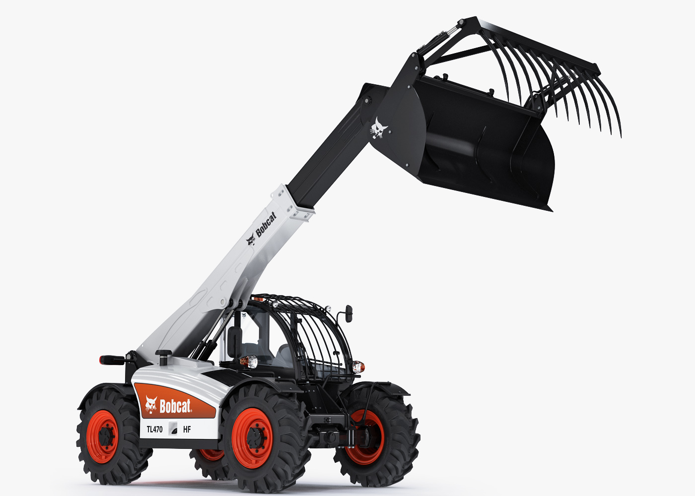 bobcat tl470 telescopic handler 3d model