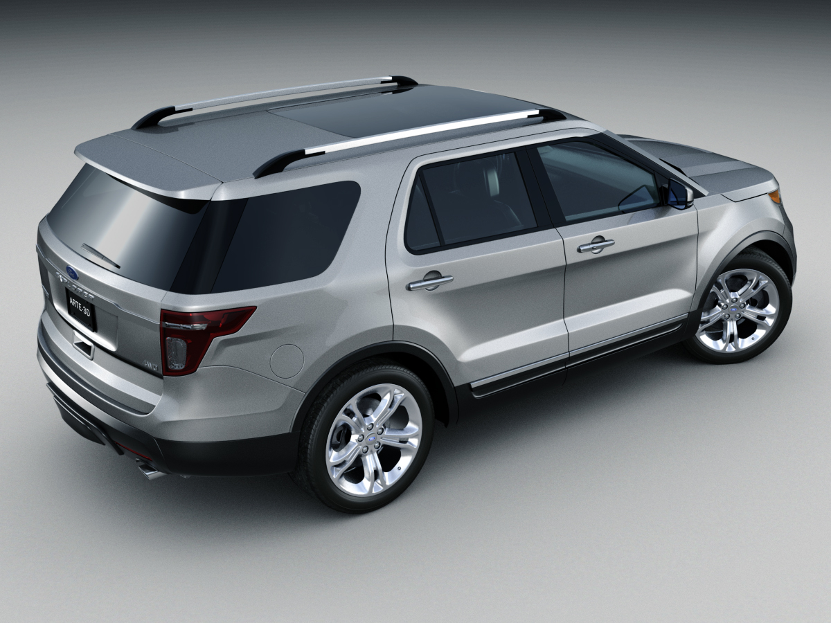 explorer suv 3d model