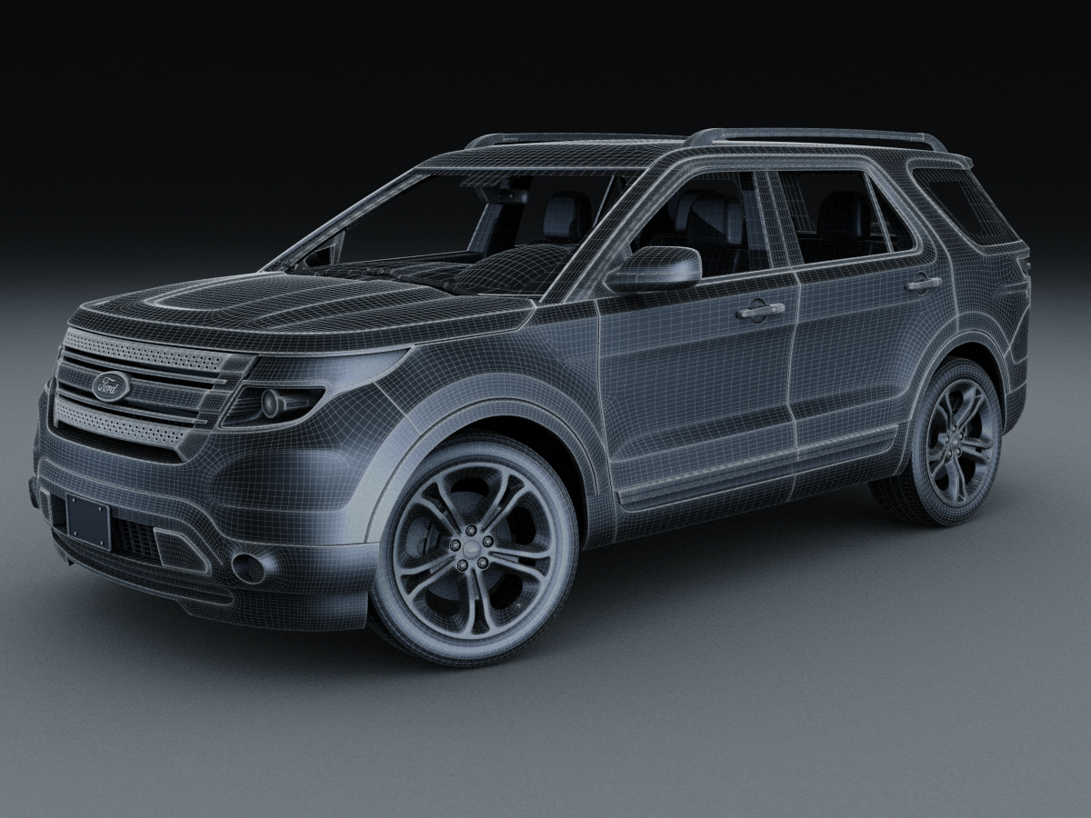 explorer suv 3d model