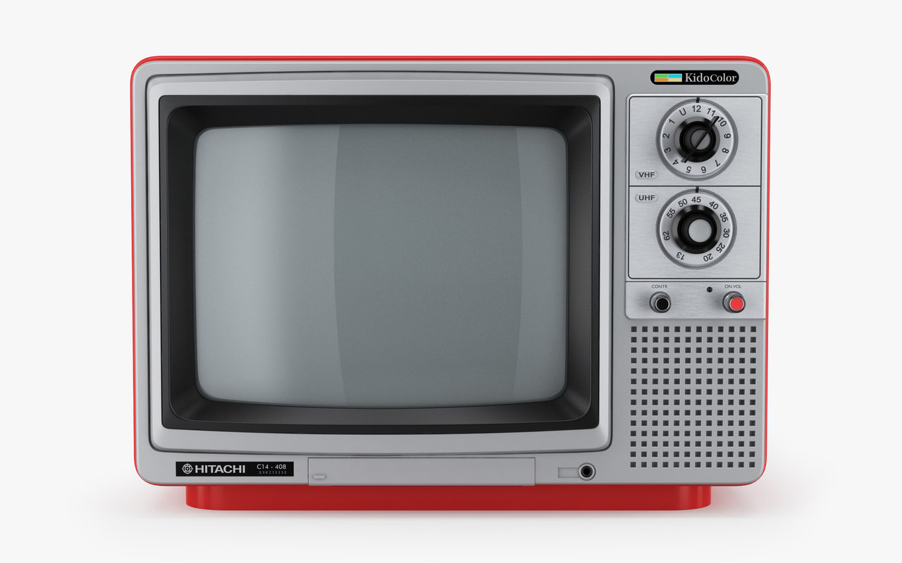 Retro tv hitachi kidocolor 3D model - TurboSquid 1233667