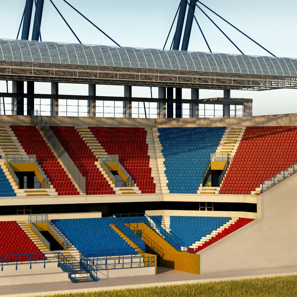 3d stadium seating tribune wide