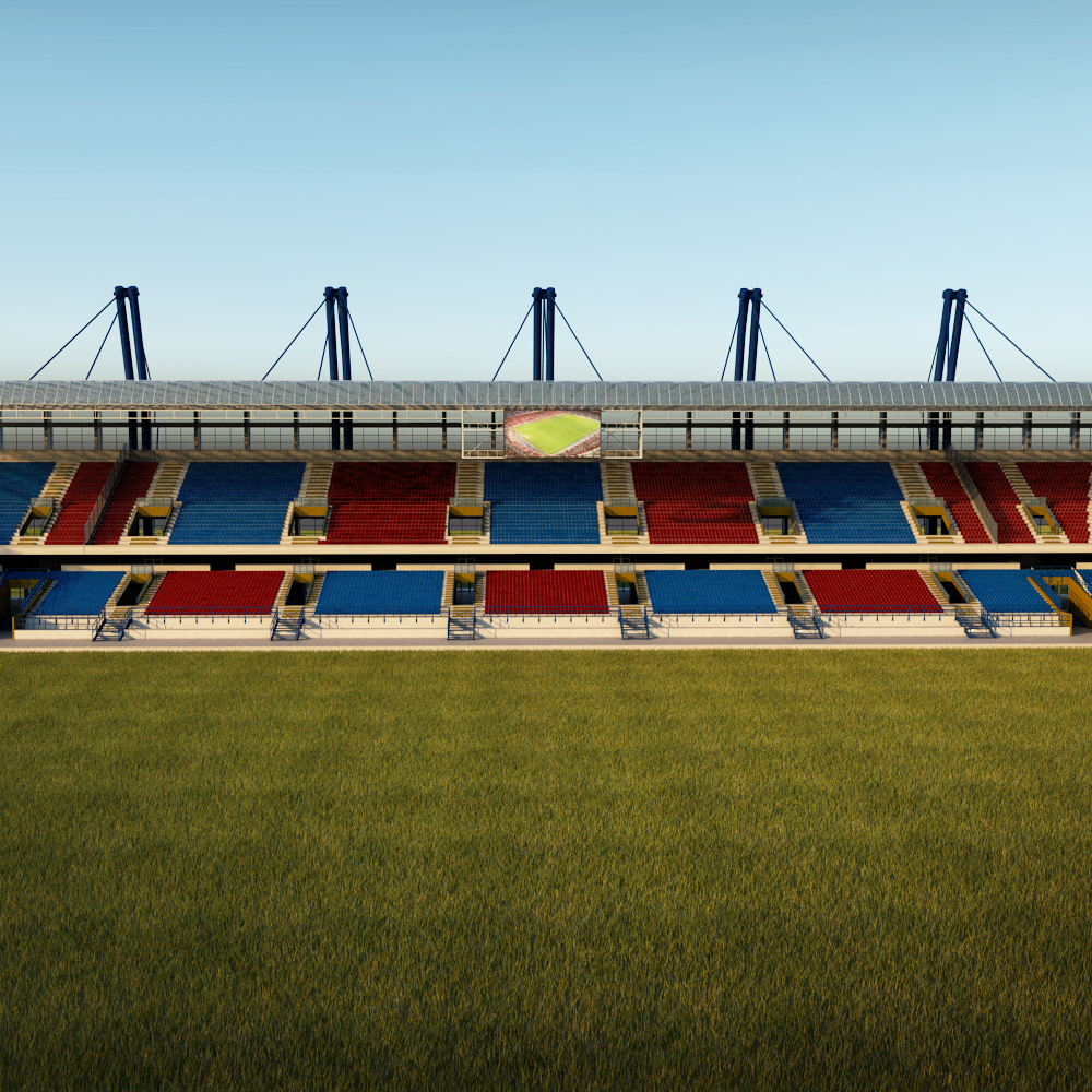 3d stadium seating tribune wide