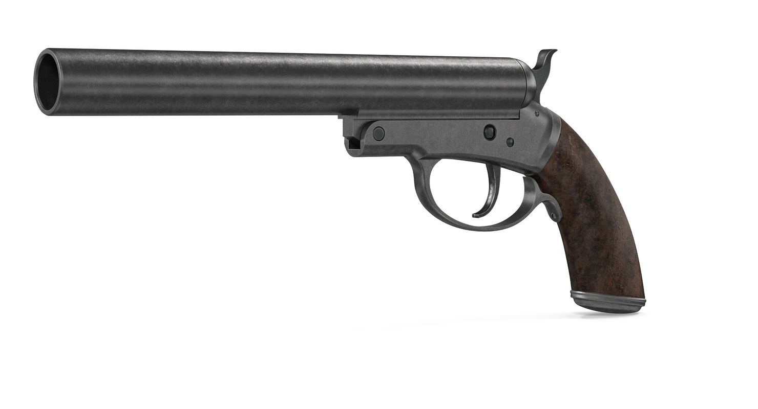 Pistol 12 caliber 3D - TurboSquid 1312264