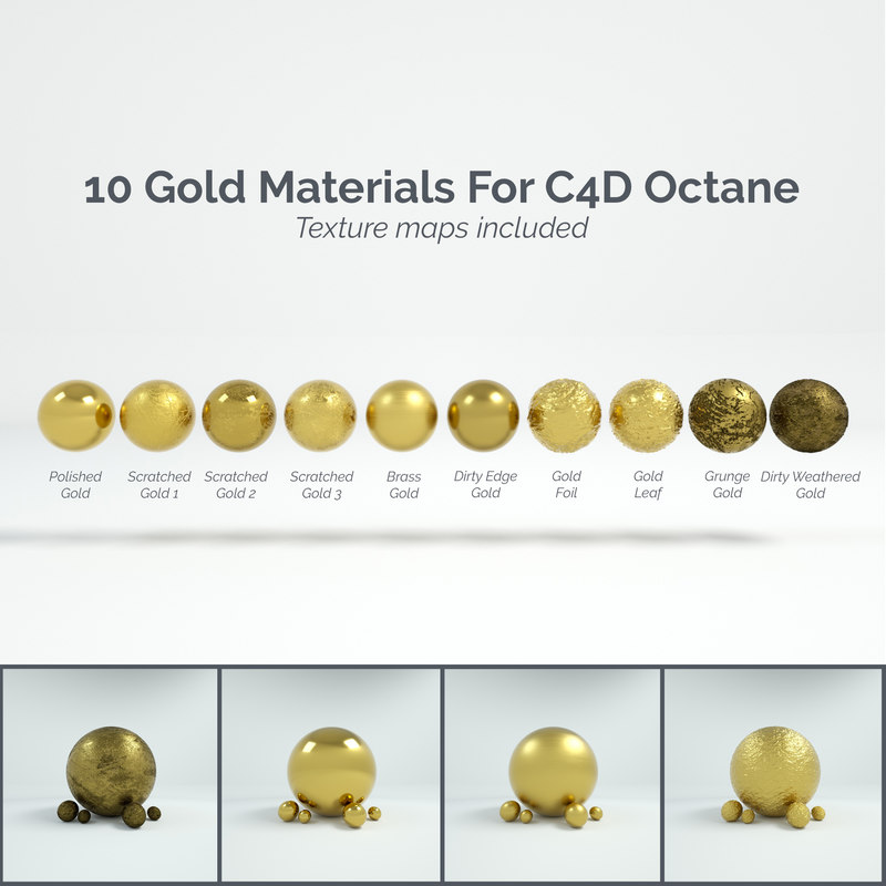 Materials Gold material octane