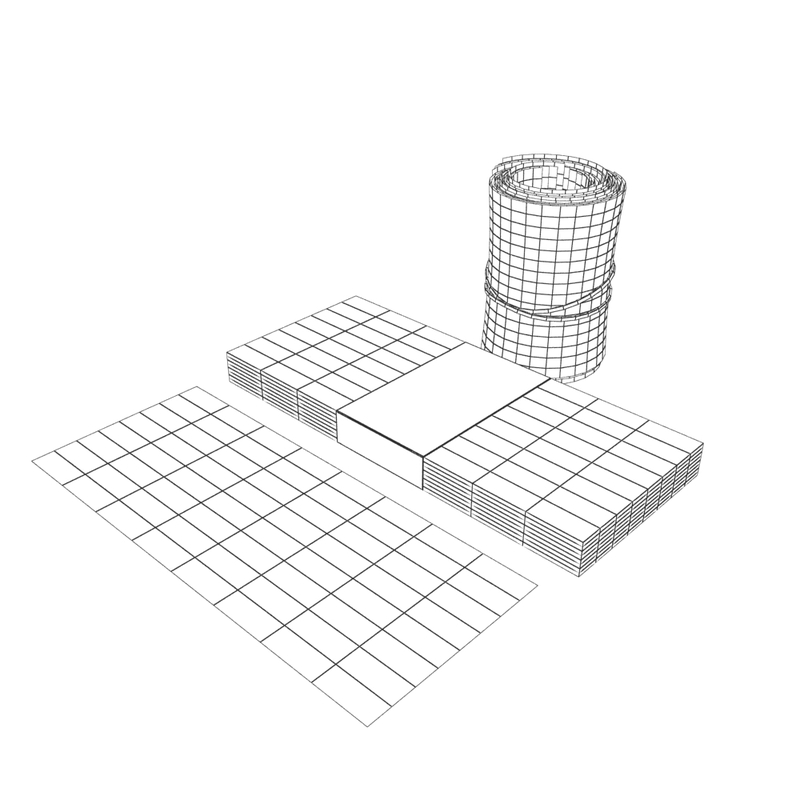 100 dollar bills 3d model