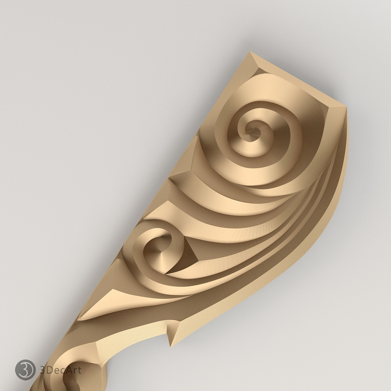 3ds max carved scroll cnc