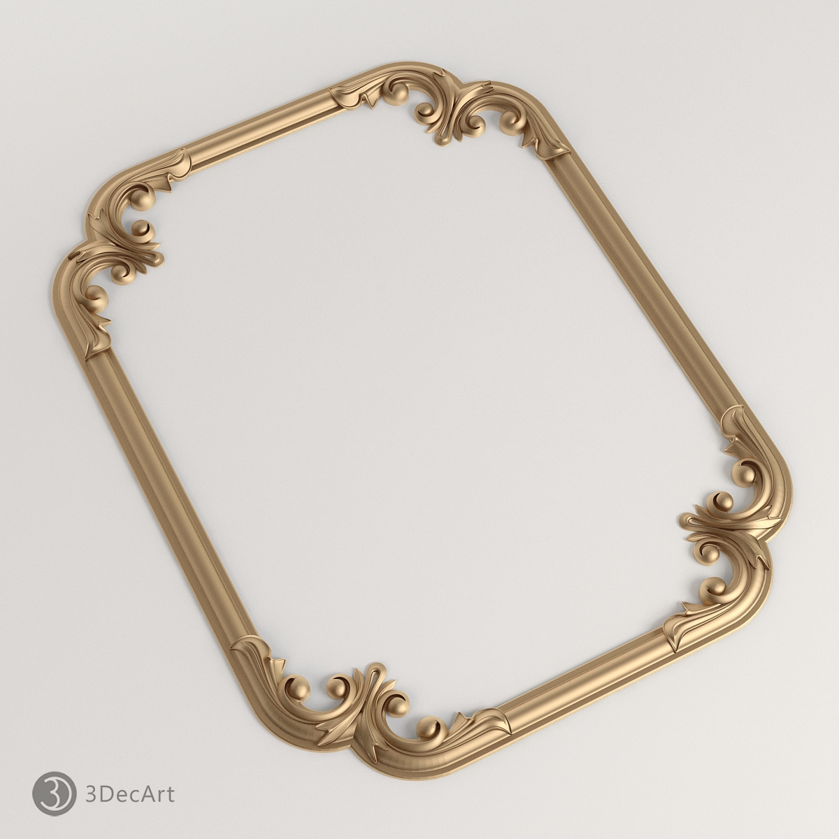 3d carved frame model