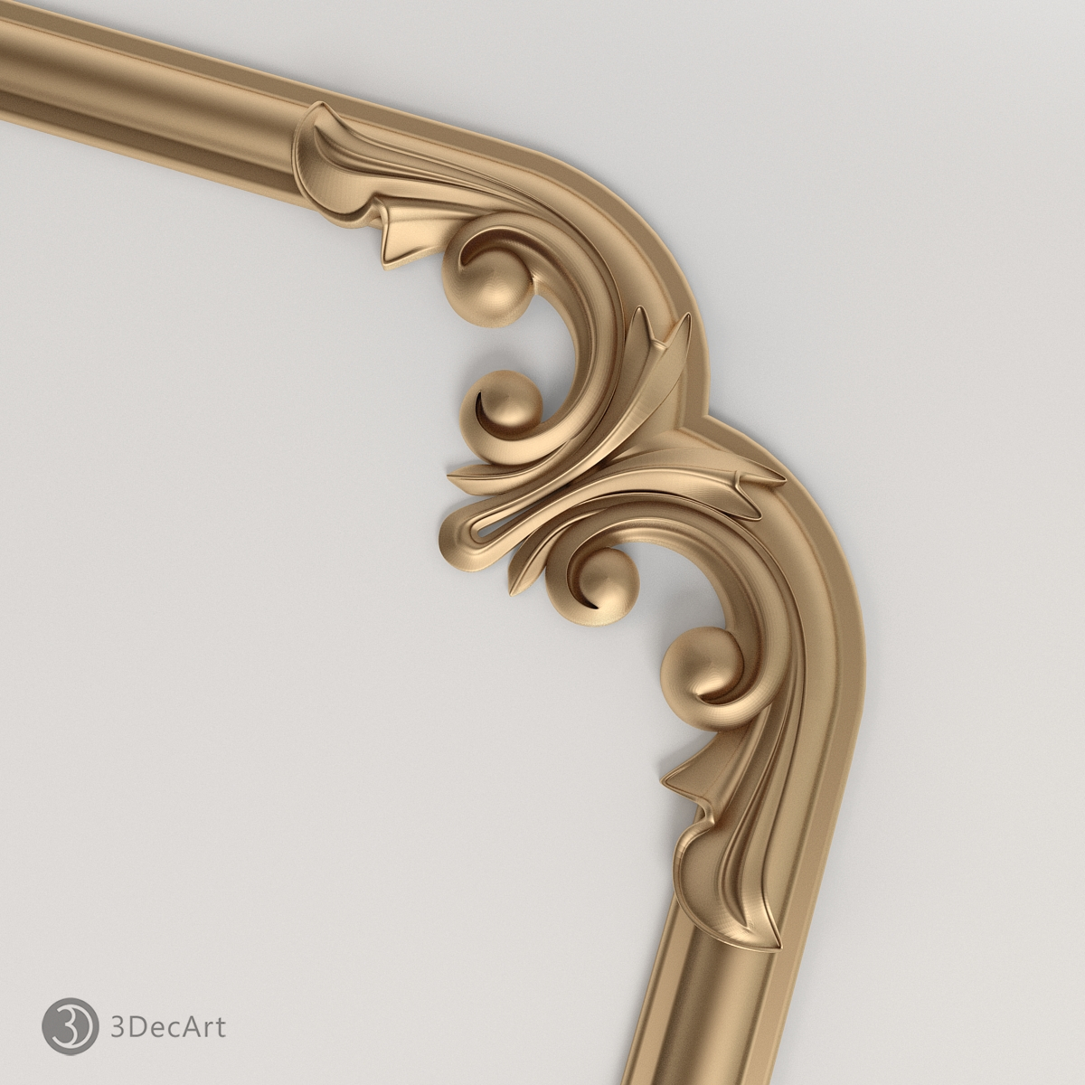 3d carved frame model