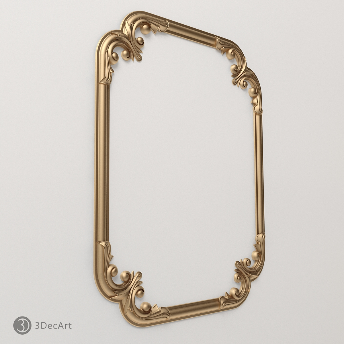 3d carved frame model