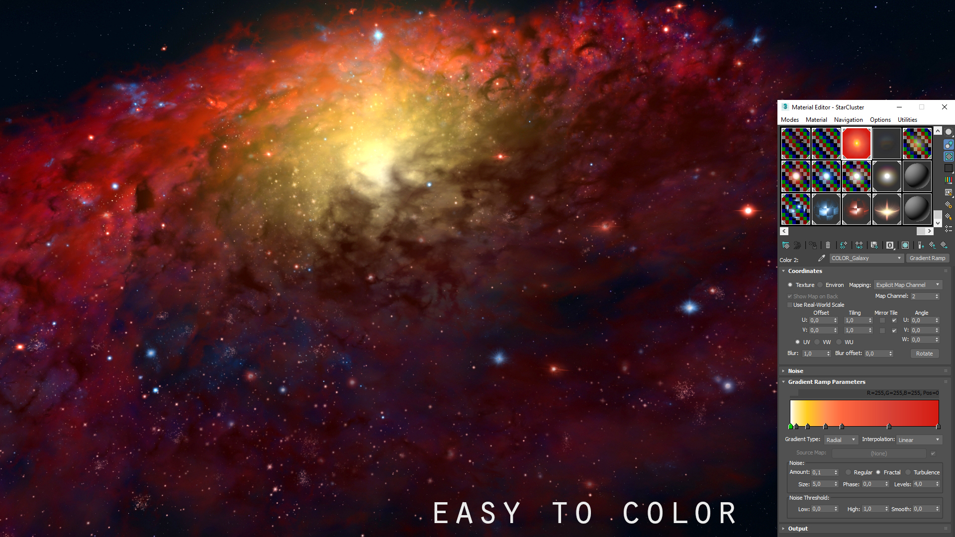 milky way galaxy star 3d max