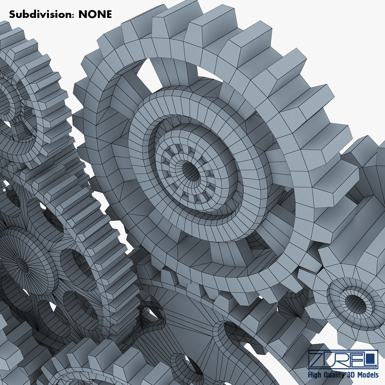 Gear mechanism v 2 3D model - TurboSquid 1221963