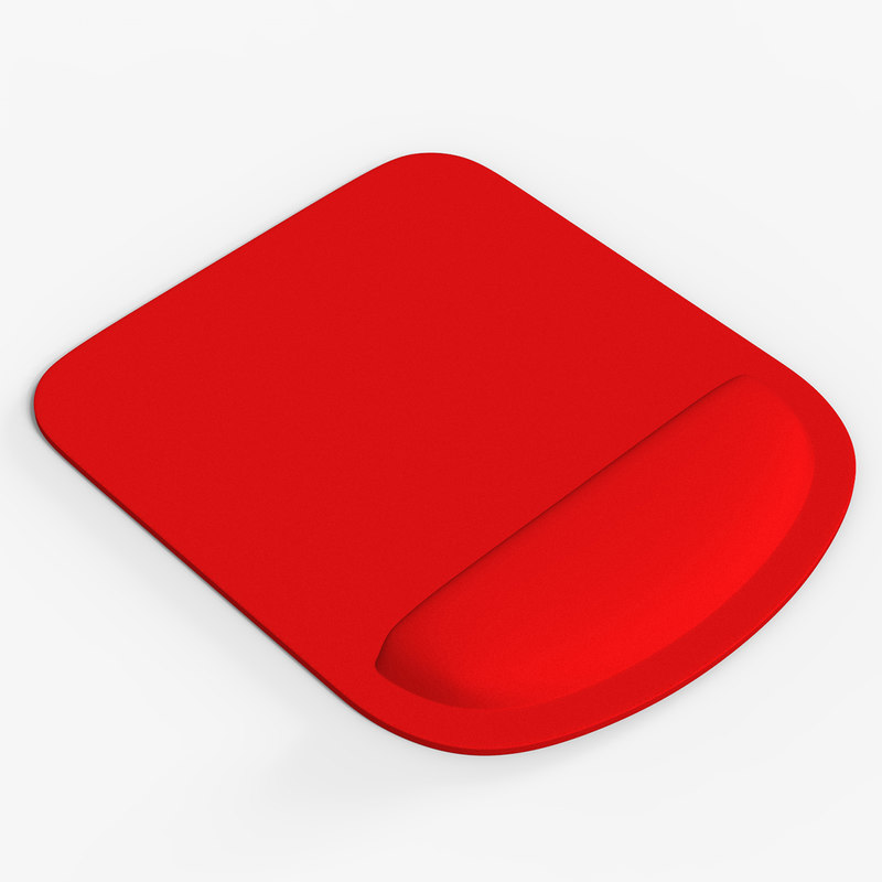 Red mousepad 3D - TurboSquid 1318961