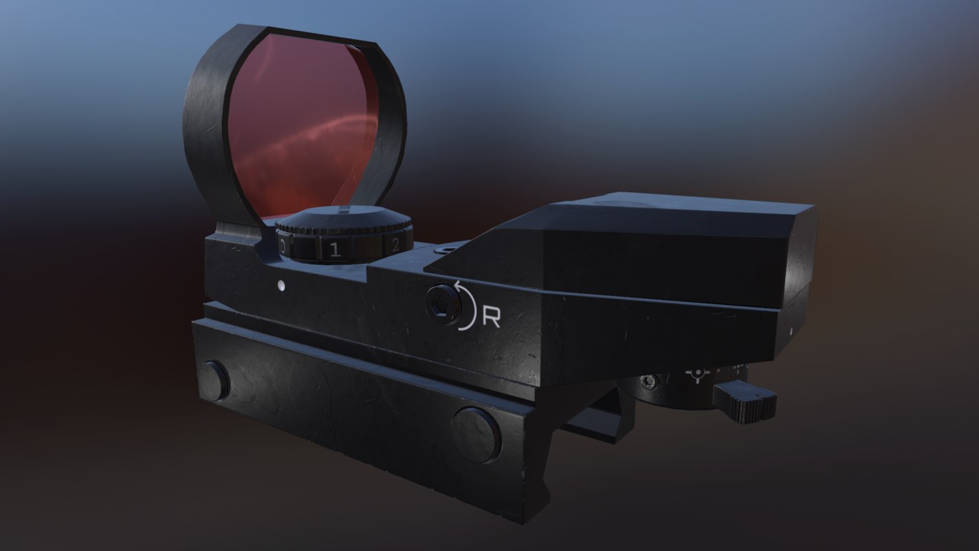 Reflex scope 3D model - TurboSquid 1319203